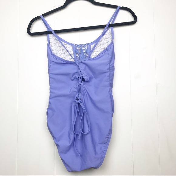 Marilyn Monroe | Swim | Marilyn Monroe Periwinkle Criss Cross Swim Suit ...